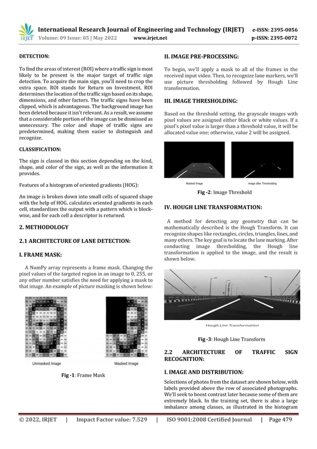 Lane Detection and Traffic Sign Recognition using OpenCV and Deep ...