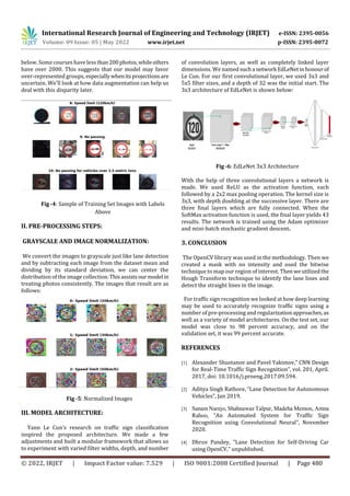 Lane Detection and Traffic Sign Recognition using OpenCV and Deep ...