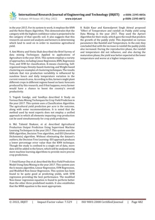 A COMPREHENSIVE SURVEY ON AGRICULTURE ADVISORY SYSTEM | PDF