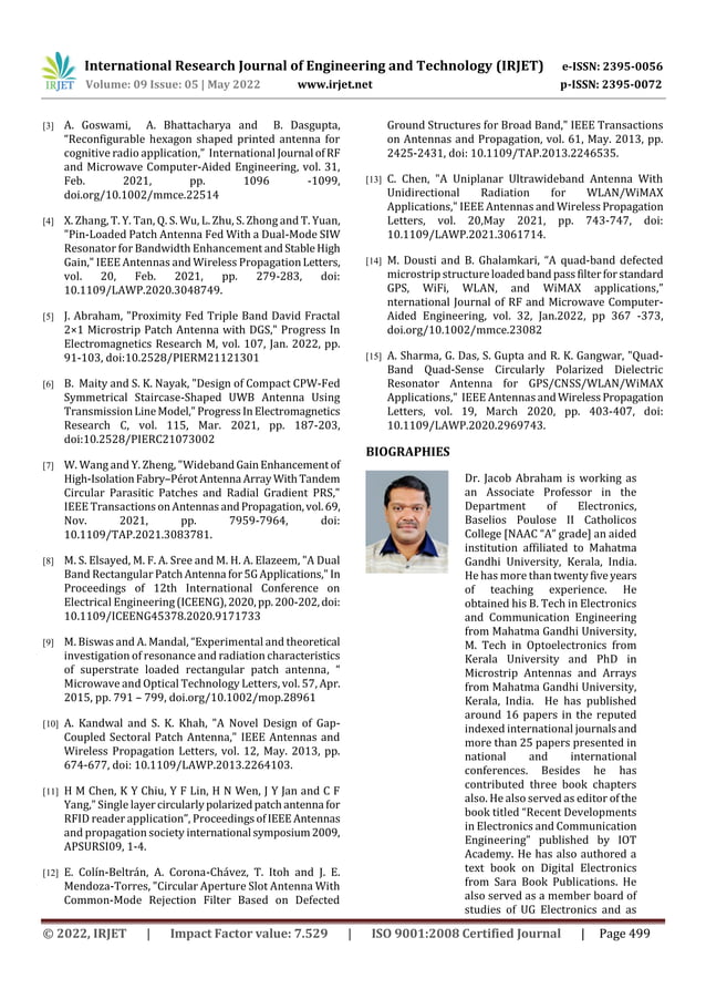 Parametric Analysis and Design Optimization Investigation of a Single Layer Proximity Fed Array ...