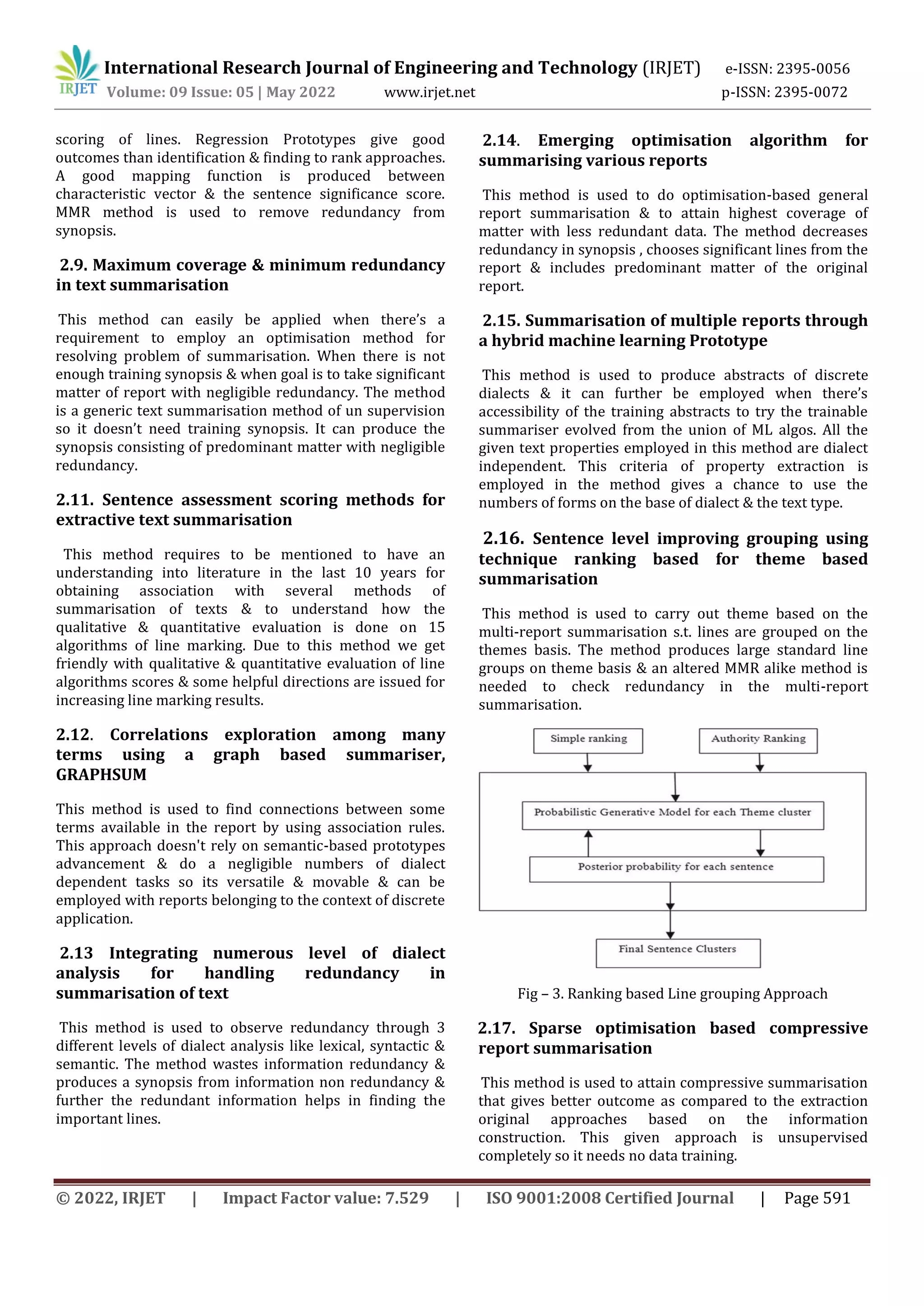 EXTRACTIVE TEXT SUMMARISATION TECHNIQUES- A SURVEY | PDF | Programming Languages | Computing