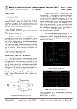 PERFORMANCE ANALYSIS OF D-FLIP FLOP USING CMOS, GDI, DSTC TECHNIQUES | PDF