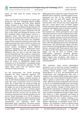 Bloodless Haemoglobin level Detection using Deep Convolution Neural ...