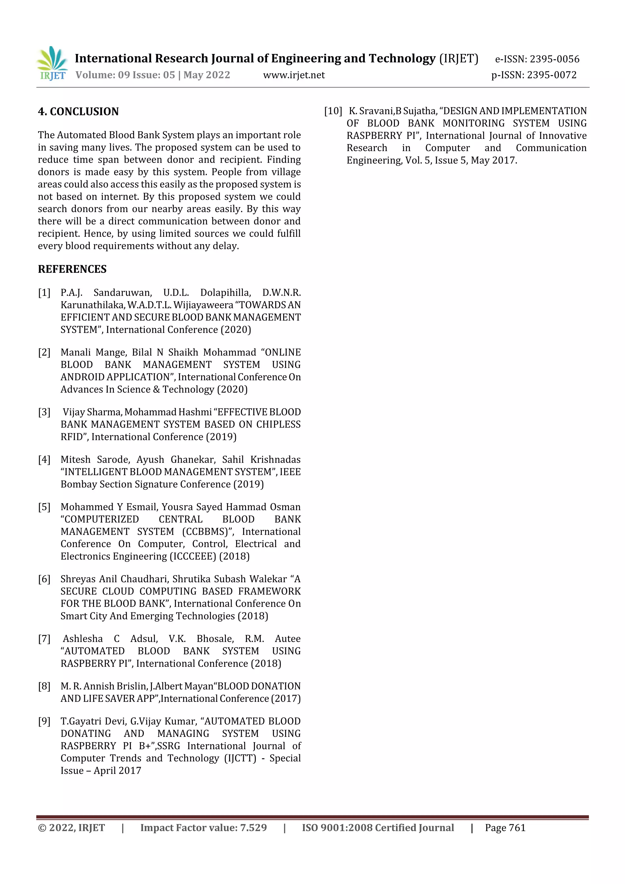 AUTOMATED BLOOD BANK SYSTEM | PDF