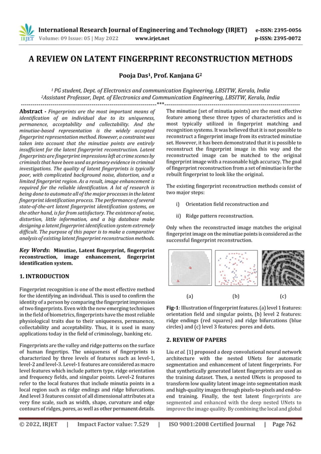 A REVIEW ON LATENT FINGERPRINT RECONSTRUCTION METHODS | PDF | Photo Editing Software | Computer ...