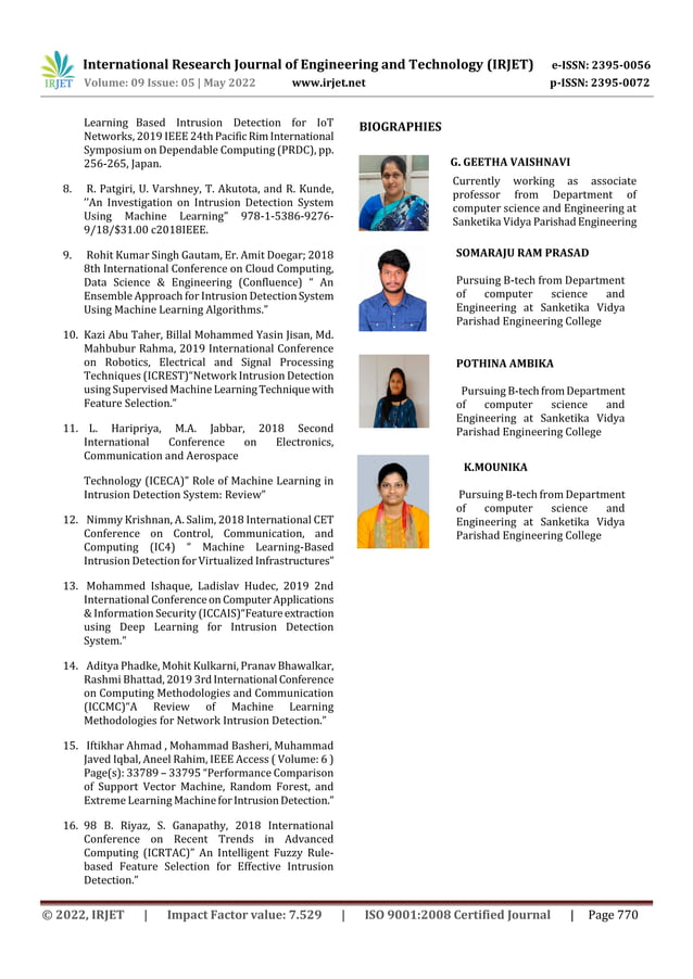 Intrusion Detection System Using PCA with Random Forest Approach | PDF