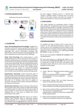 Airfare Price Prediction System | PDF | Web Development | Internet