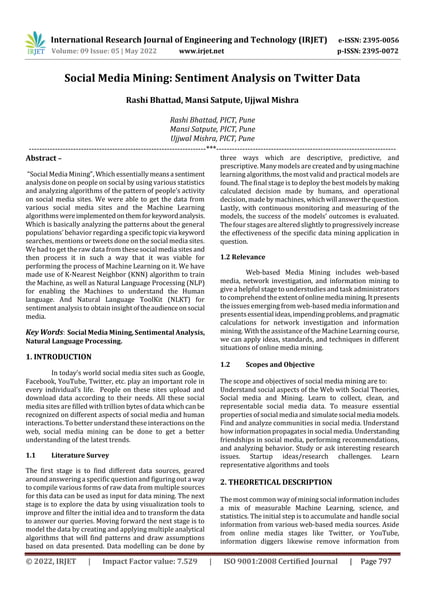 Social Media Mining: Sentiment Analysis on Twitter Data | PDF