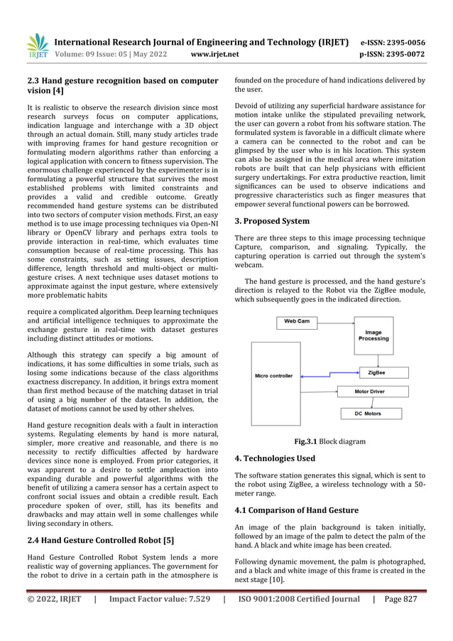 Arduino Based Hand Gesture Controlled Robot | PDF | Robotics | Technology & Computing