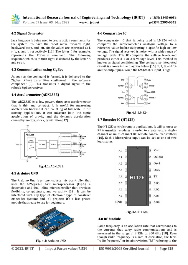 Arduino Based Hand Gesture Controlled Robot Pdf Robotics