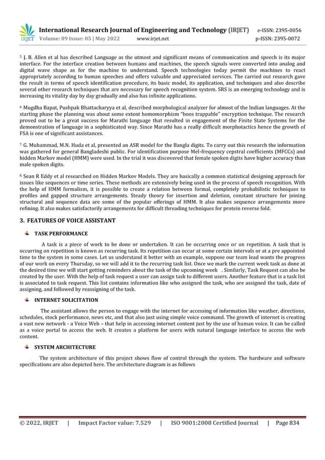 Voice Assistant Using Python and AI | PDF