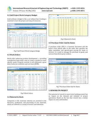 To Study Effective Implementation of ERP System and Its Applicability to Multi-storeyed ...