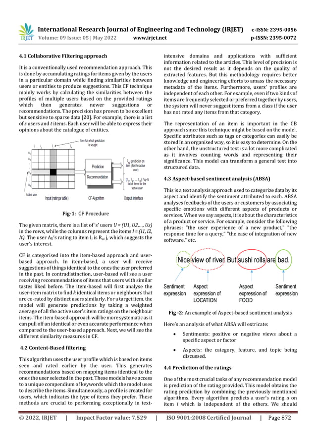 Tourism Based Hybrid Recommendation System Pdf Computer Software And Applications Computing
