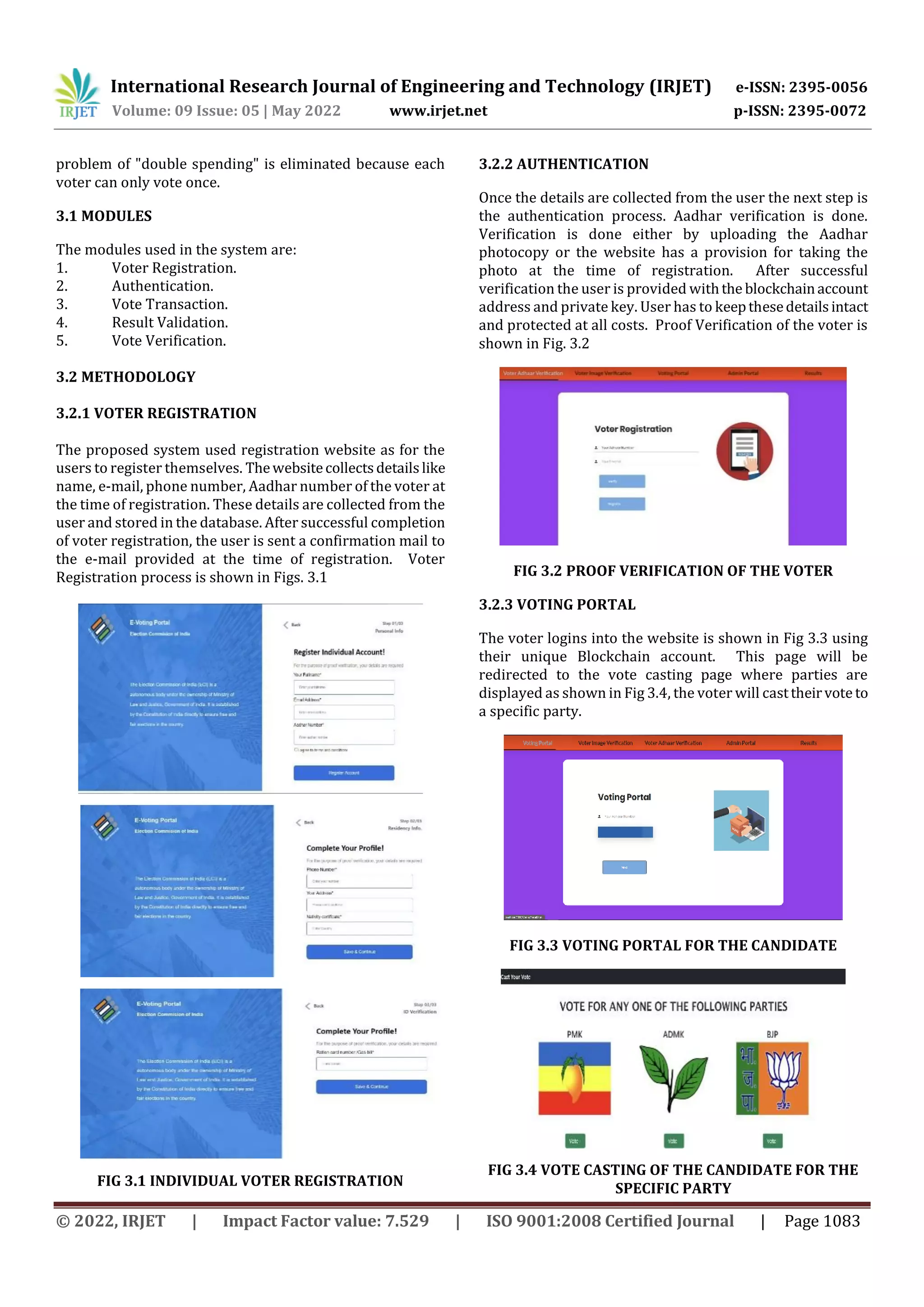 E-VOTING SYSTEM USING BLOCKCHAIN | PDF | Databases | Computer Software and Applications