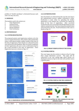 E-VOTING SYSTEM USING BLOCKCHAIN | PDF | Databases | Computer Software ...