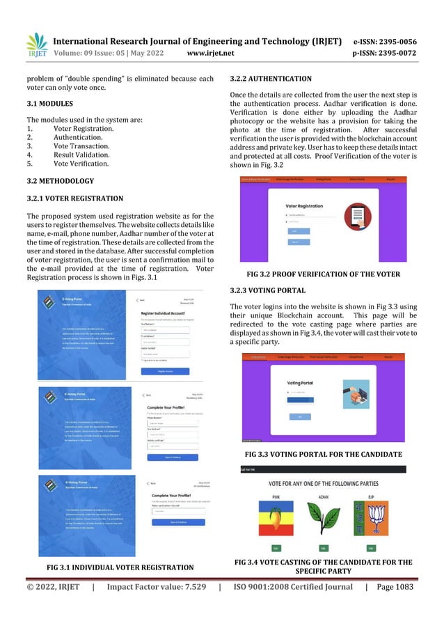 E-VOTING SYSTEM USING BLOCKCHAIN | PDF | Databases | Computer Software ...