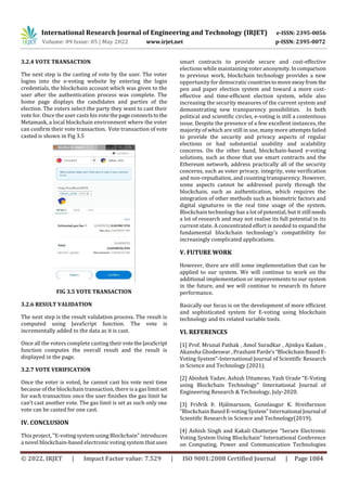 E-VOTING SYSTEM USING BLOCKCHAIN | PDF | Databases | Computer Software ...