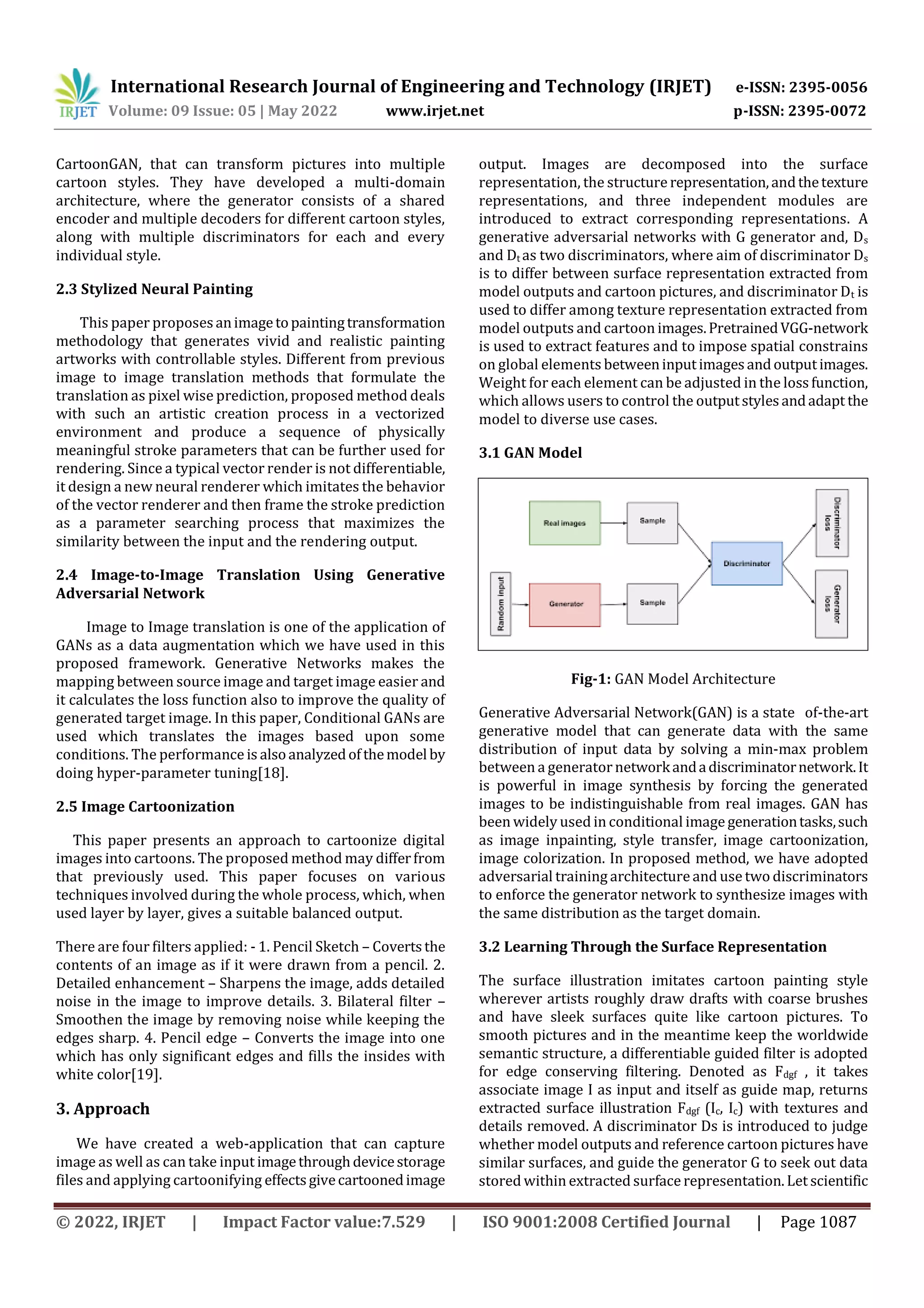 An Intelligent approach to Pic to Cartoon Conversion using White-box-cartoonization | PDF ...