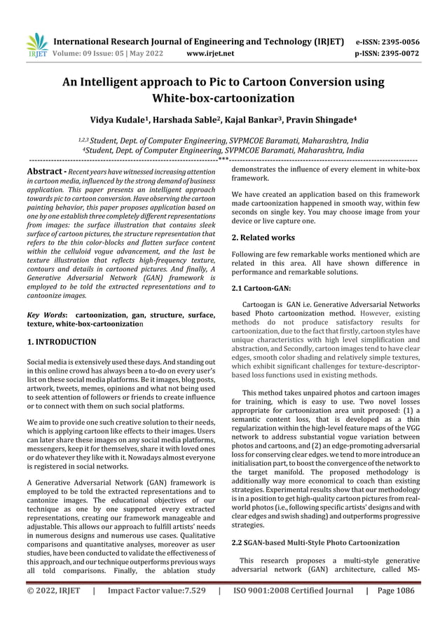 An Intelligent approach to Pic to Cartoon Conversion using White-box ...