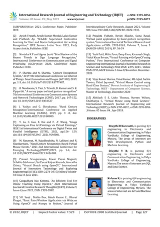 A Review on Visual Art Using Python and OpenCV | PDF