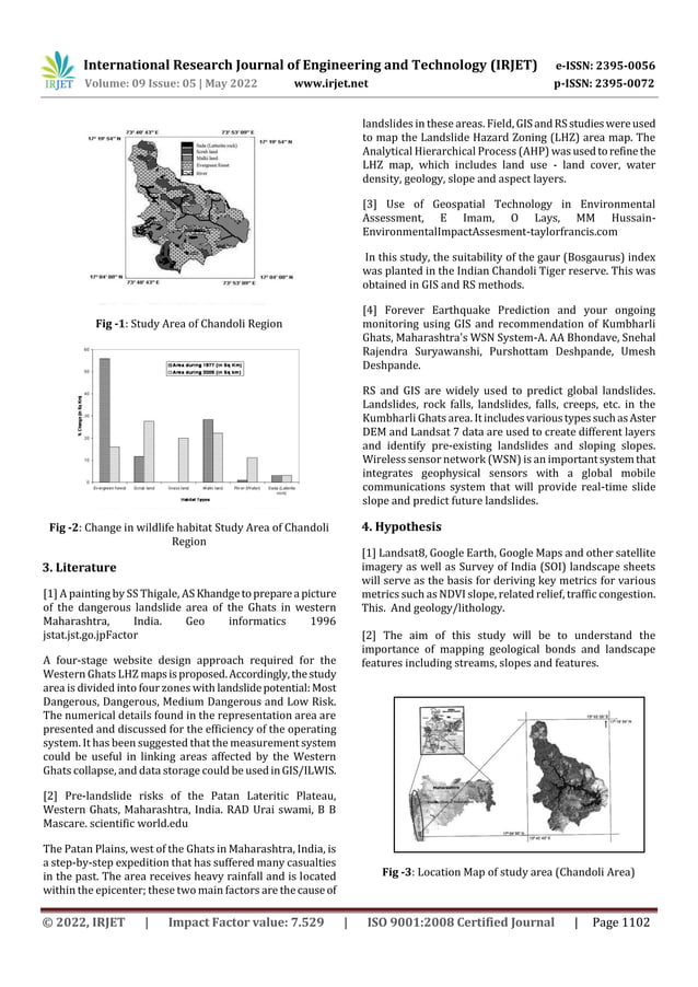 Review Paper: Analysis of Landslide Hazard Zones (Hotspots) & Mitigation in Western Ghat ...