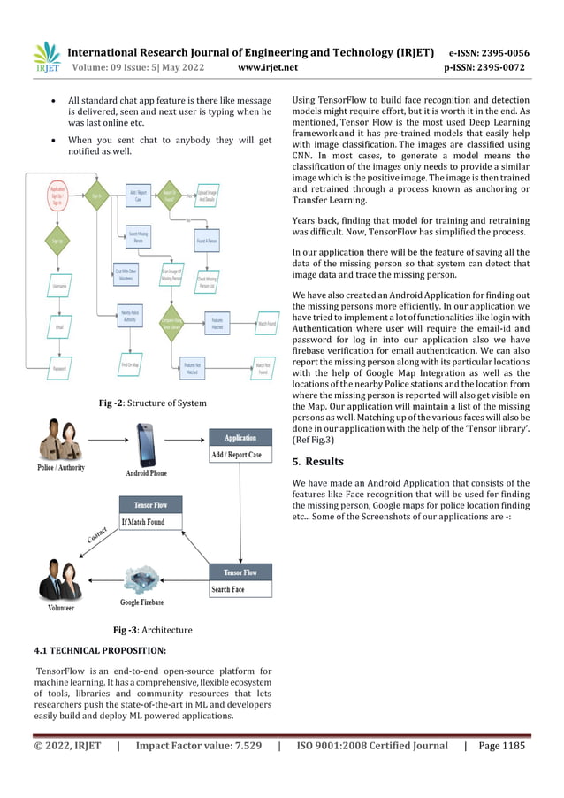 FIND MISSING PERSON USING AI (ANDROID APPLICATION) | PDF