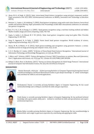 Gesture Recognition System | PDF | Computer Peripherals | Computing