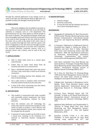 IMPLEMENTATION OF EARLY FLOOD DETECTION AND AVOIDANCE SYSTEM USING LORA ...
