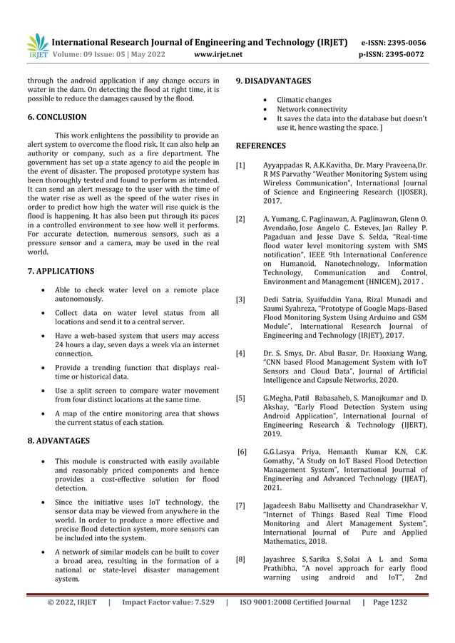 IMPLEMENTATION OF EARLY FLOOD DETECTION AND AVOIDANCE SYSTEM USING LORA ...
