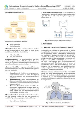 PRELIMINARY DESIGN AND DEVELOPMENT OF A MEDICAL HUMIDIFIER | PDF