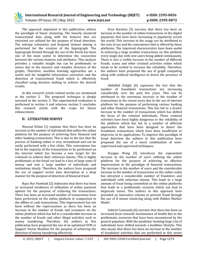 E-Commerce Transaction Fraud Detection through Machine Learning | PDF | Databases | Computer ...