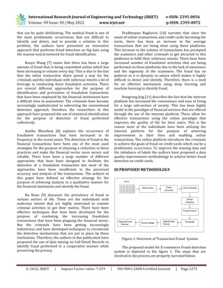 E-Commerce Transaction Fraud Detection through Machine Learning | PDF | Databases | Computer ...