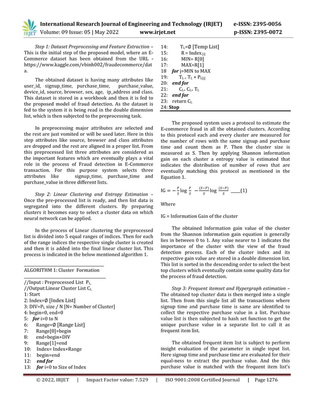 E Commerce Transaction Fraud Detection Through Machine Learning Pdf