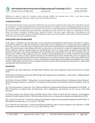 Currency Identification Device for Visually Impaired People Based on ...