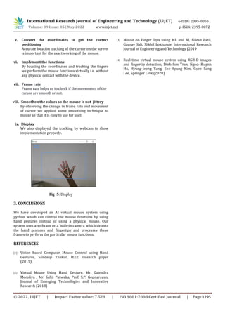 AI Virtual Mouse | PDF