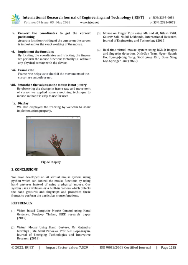 AI Virtual Mouse | PDF