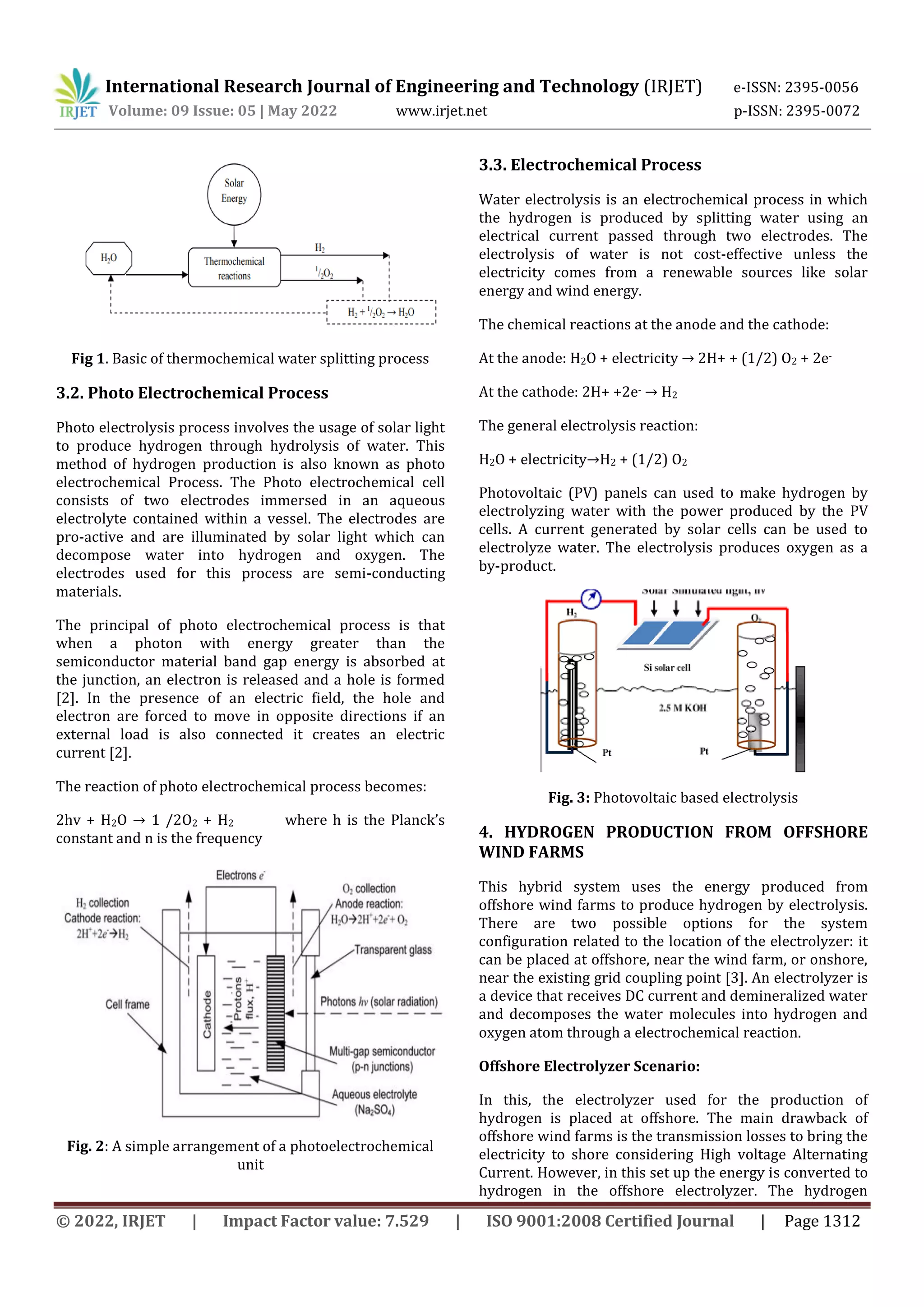 Green Hydrogen Production from Renewable Energy Sources | PDF