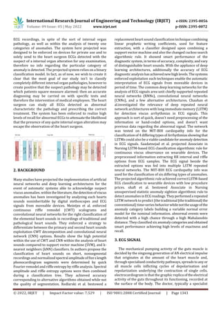 APPLICATION OF 1D CNN IN ECG CLASSIFICATION | PDF