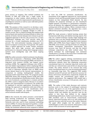 Hybrid Deep Learning Model for Multilingual Sentiment Analysis | PDF | Computer Software and ...