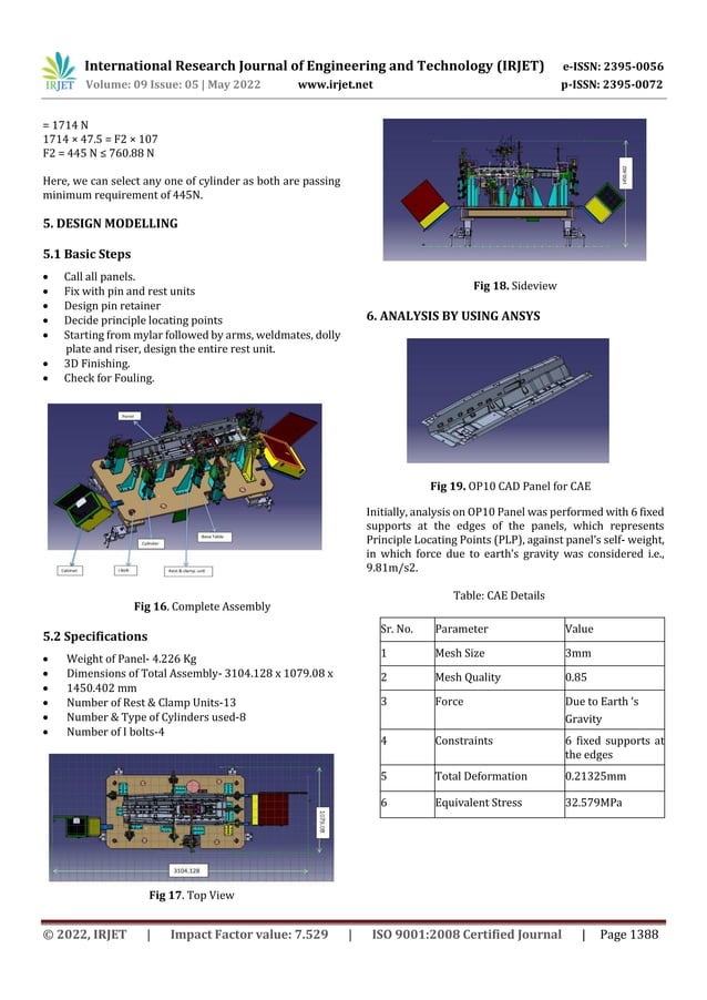 Design, Analysis and Simulation of Body in White (BIW) Fixture | PDF