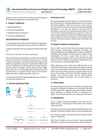 Predicting Flight Delays with Error Calculation using Machine Learned Classifiers | PDF