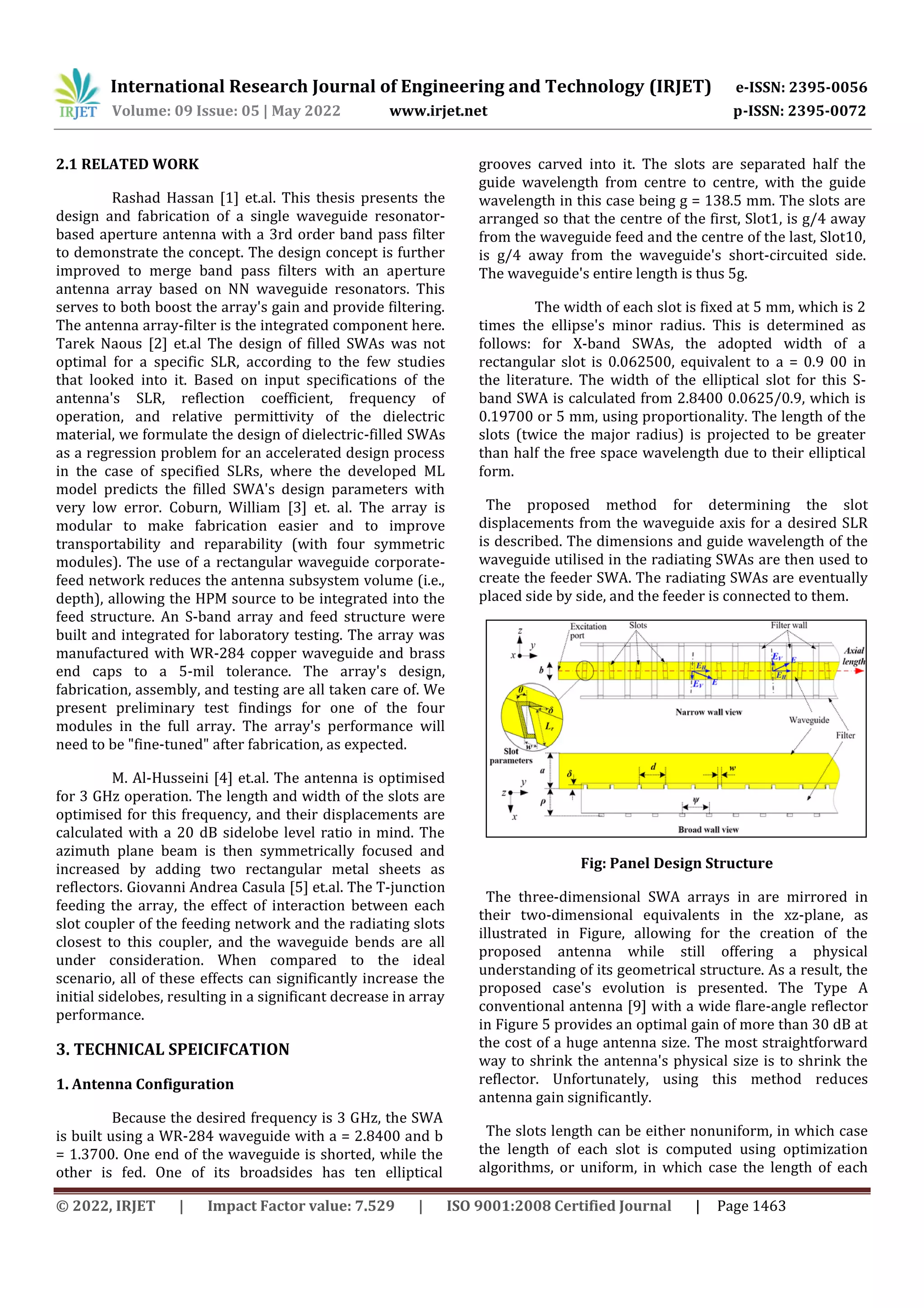 DESIGN OF SLOTTED WAVEGUIDE ANTENNA FOR WIRELESS APPLICATION | PDF