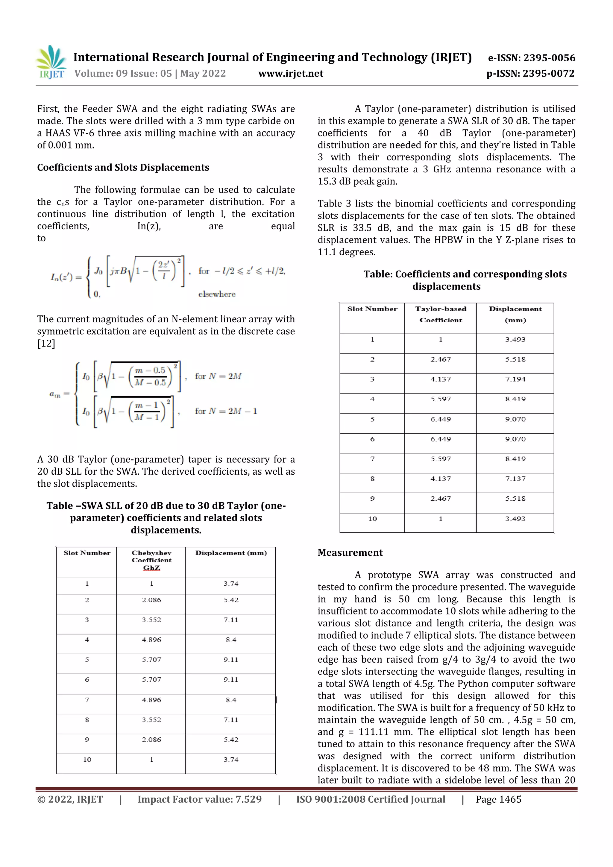 DESIGN OF SLOTTED WAVEGUIDE ANTENNA FOR WIRELESS APPLICATION | PDF
