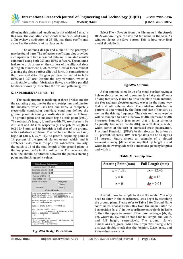 DESIGN OF SLOTTED WAVEGUIDE ANTENNA FOR WIRELESS APPLICATION | PDF