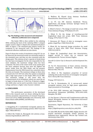 DESIGN OF SLOTTED WAVEGUIDE ANTENNA FOR WIRELESS APPLICATION | PDF
