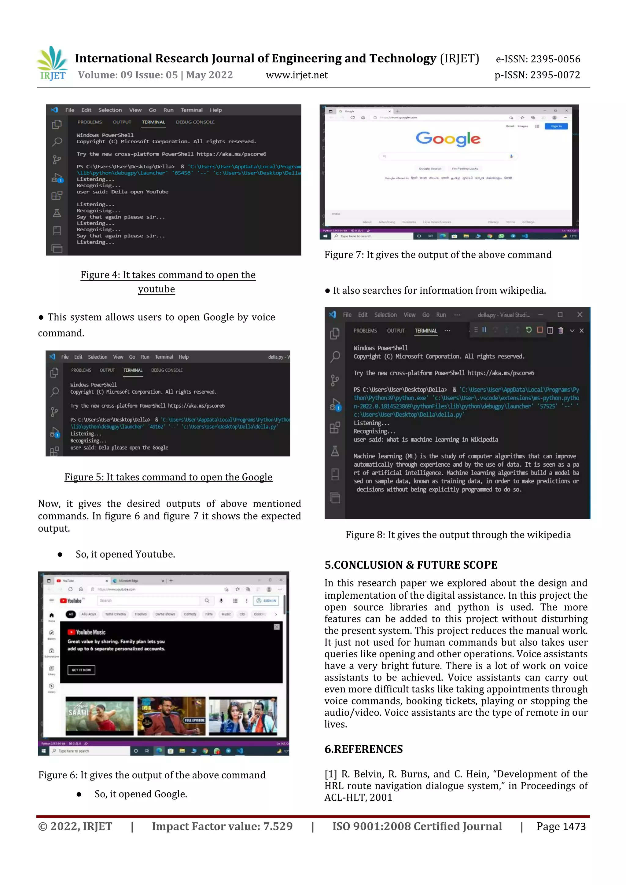 Desktop Based Voice Assistant Application Using Machine Learning ...
