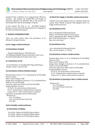 Design of RCC Beam By using C Programming | PDF | Programming Languages ...