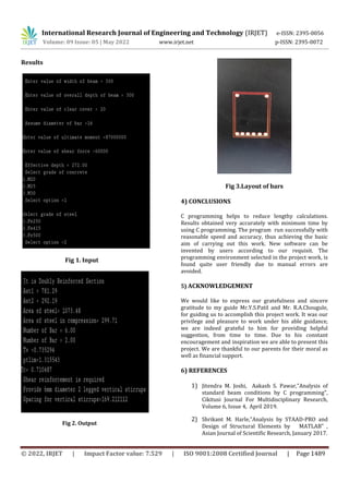 Design of RCC Beam By using C Programming | PDF | Programming Languages ...