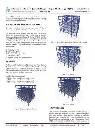 Seismic Analysis of Reinforced Concrete Building Using Fluid Viscous Damper | PDF | Civil ...