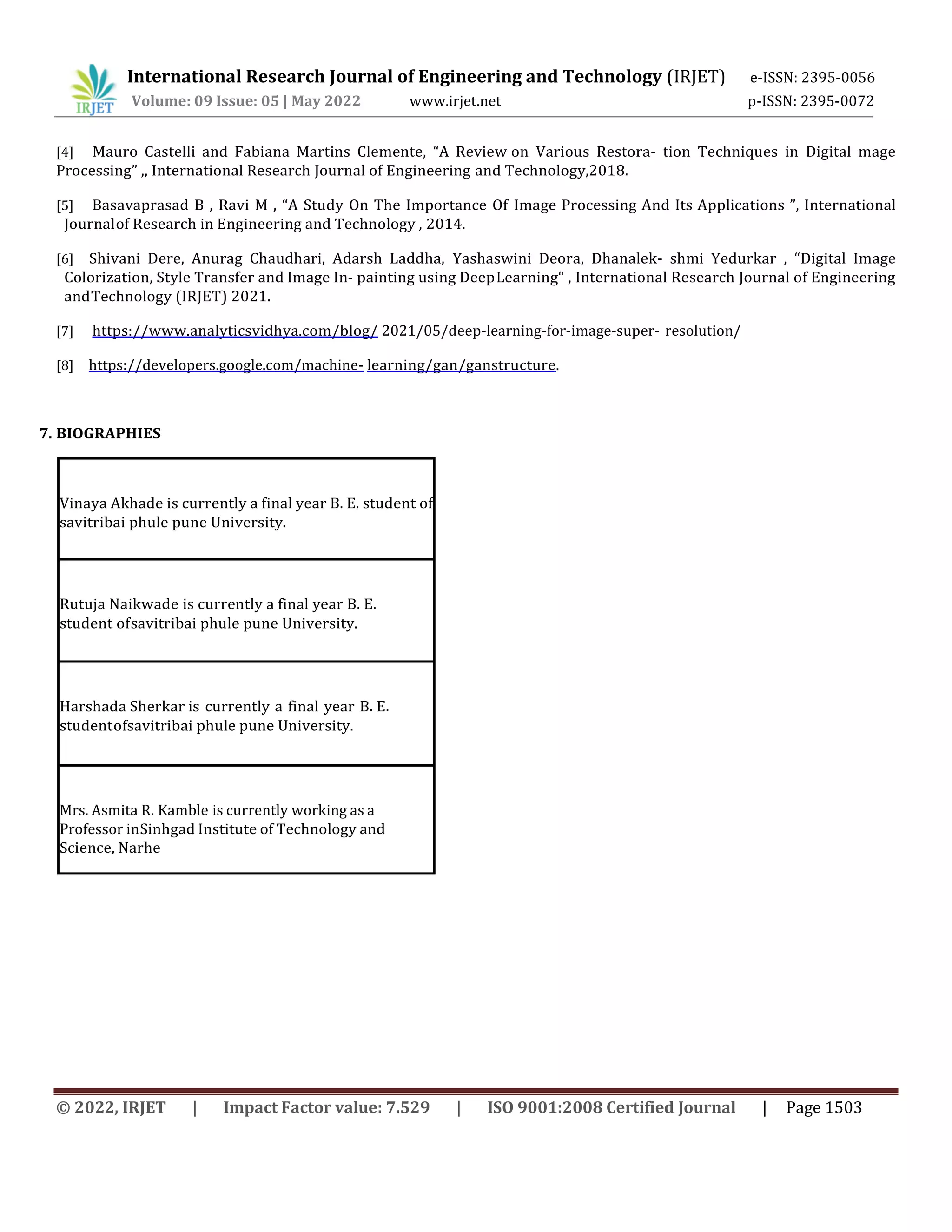 Image Super Resolution Using Generative Adversarial Network Pdf